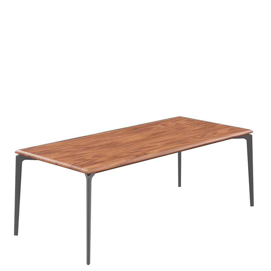 ALLSIZE IROKO TOP DINING TABLE RECTANGLE 221 - JANUS et Cie