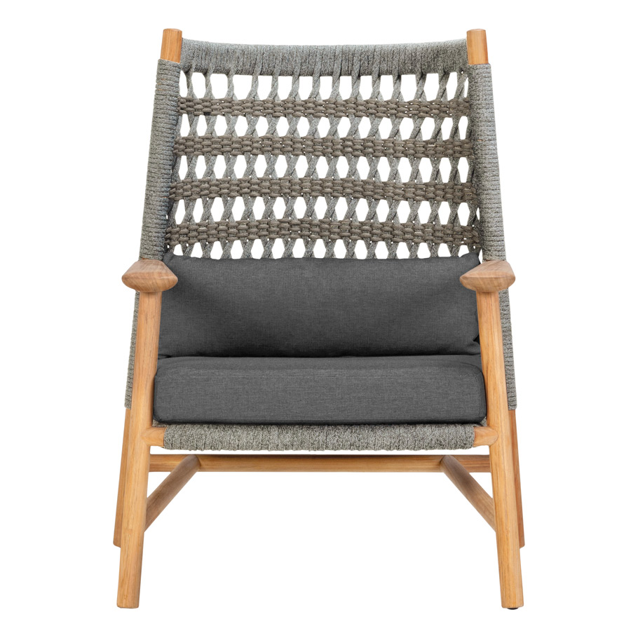 ANATRA TEAK HIGH BACK LOUNGE CHAIR - JANUS et Cie