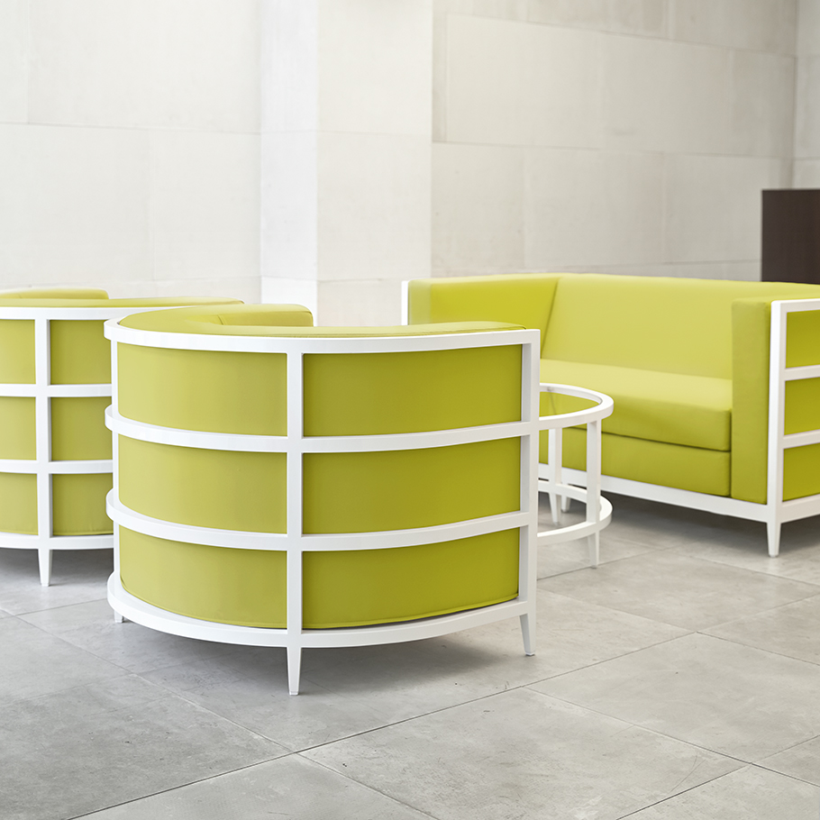 AZIMUTH LINEAR CLUB SOFA 2 SEAT - JANUS et Cie