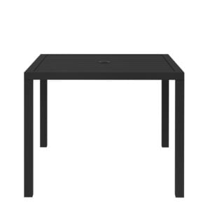 DUO DINING TABLE SQUARE 84 WITH UMBRELLA HOLE - JANUS et Cie
