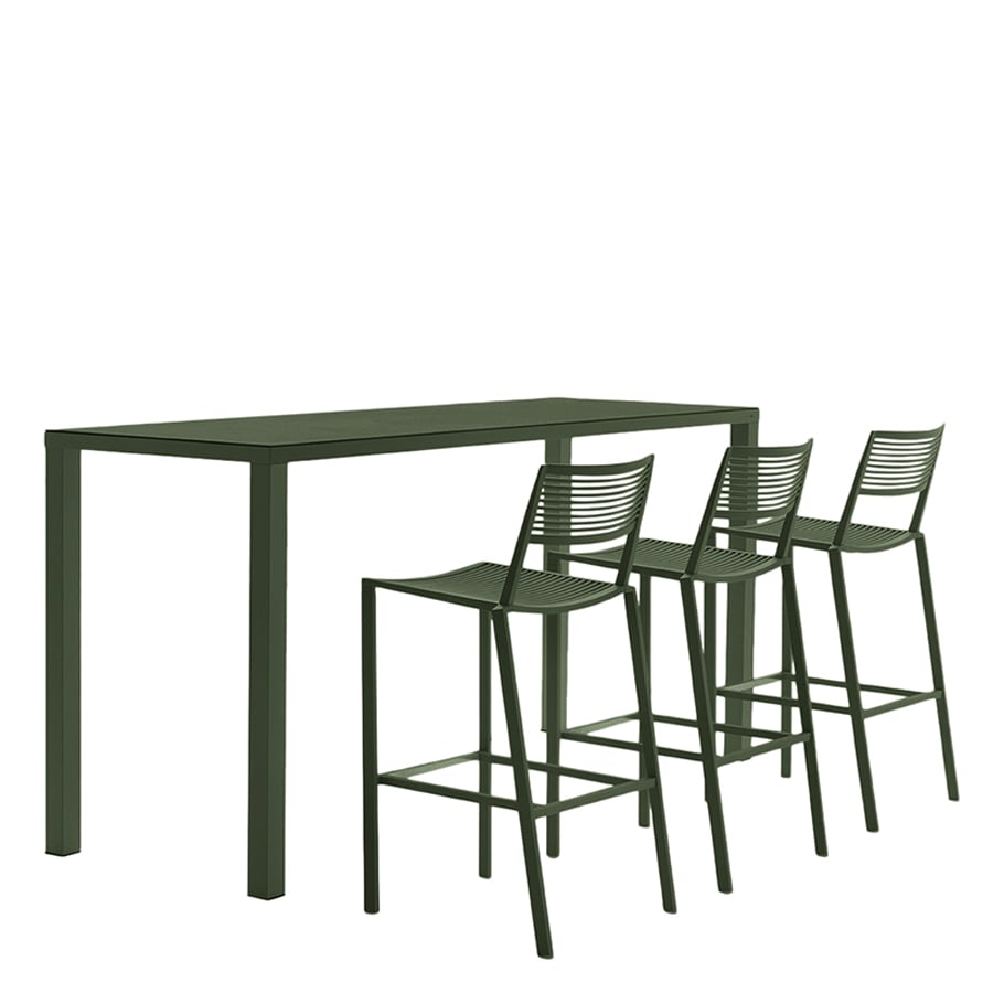 EASY COMMUNAL BAR TABLE RECTANGLE 200 - JANUS et Cie