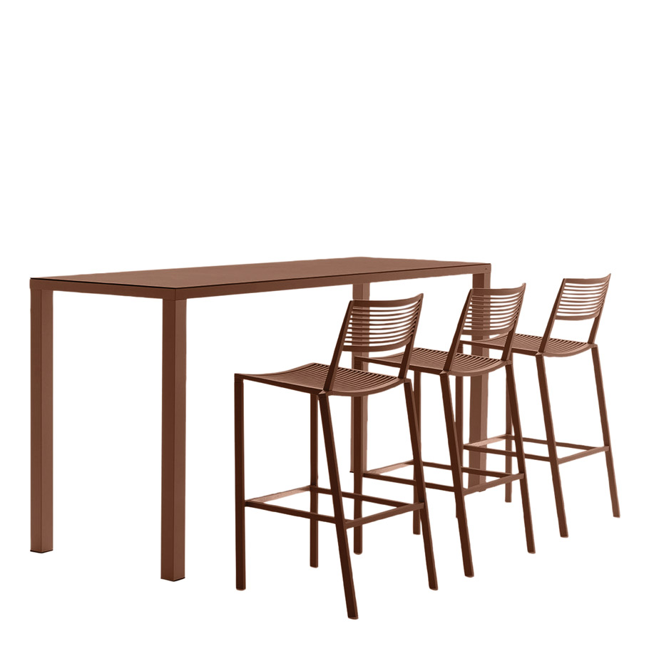 EASY COMMUNAL BAR TABLE RECTANGLE 200 - JANUS et Cie
