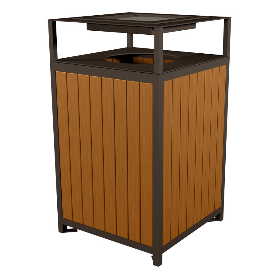 KOKO II JANUSWOOD TRASH / ASH RECEPTACLE - JANUS et Cie