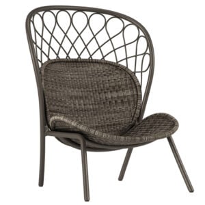 PLUME HIGH BACK LOUNGE CHAIR - JANUS et Cie