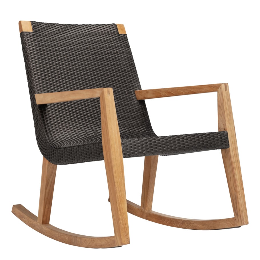 QUINTA TEAK / WOVEN ROCKING CHAIR - JANUS et Cie