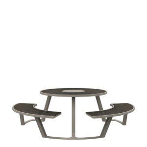 RALLY DINING TABLE 2 BENCH ROUND 256 - JANUS et Cie