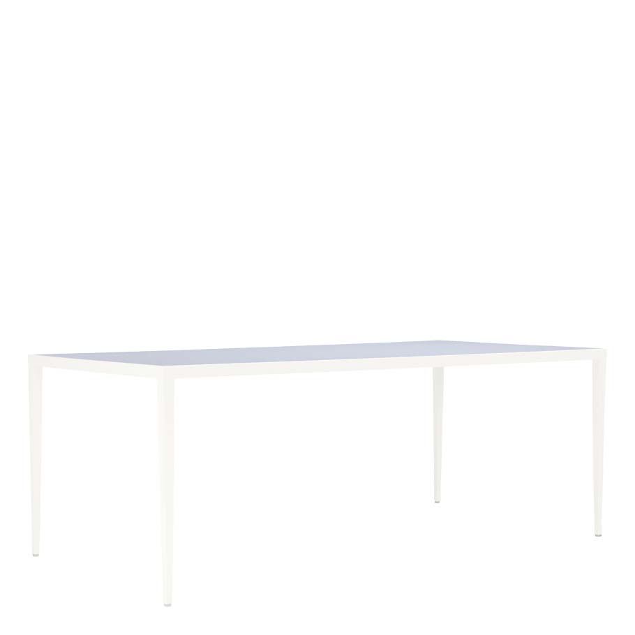 SLANT GLASS TOP DINING TABLE RECTANGLE 200 - JANUS et Cie
