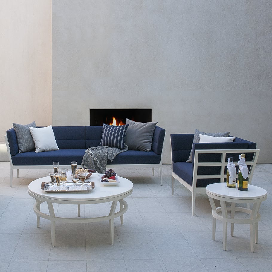 SLANT SIDE TABLE ROUND 51 - JANUS et Cie